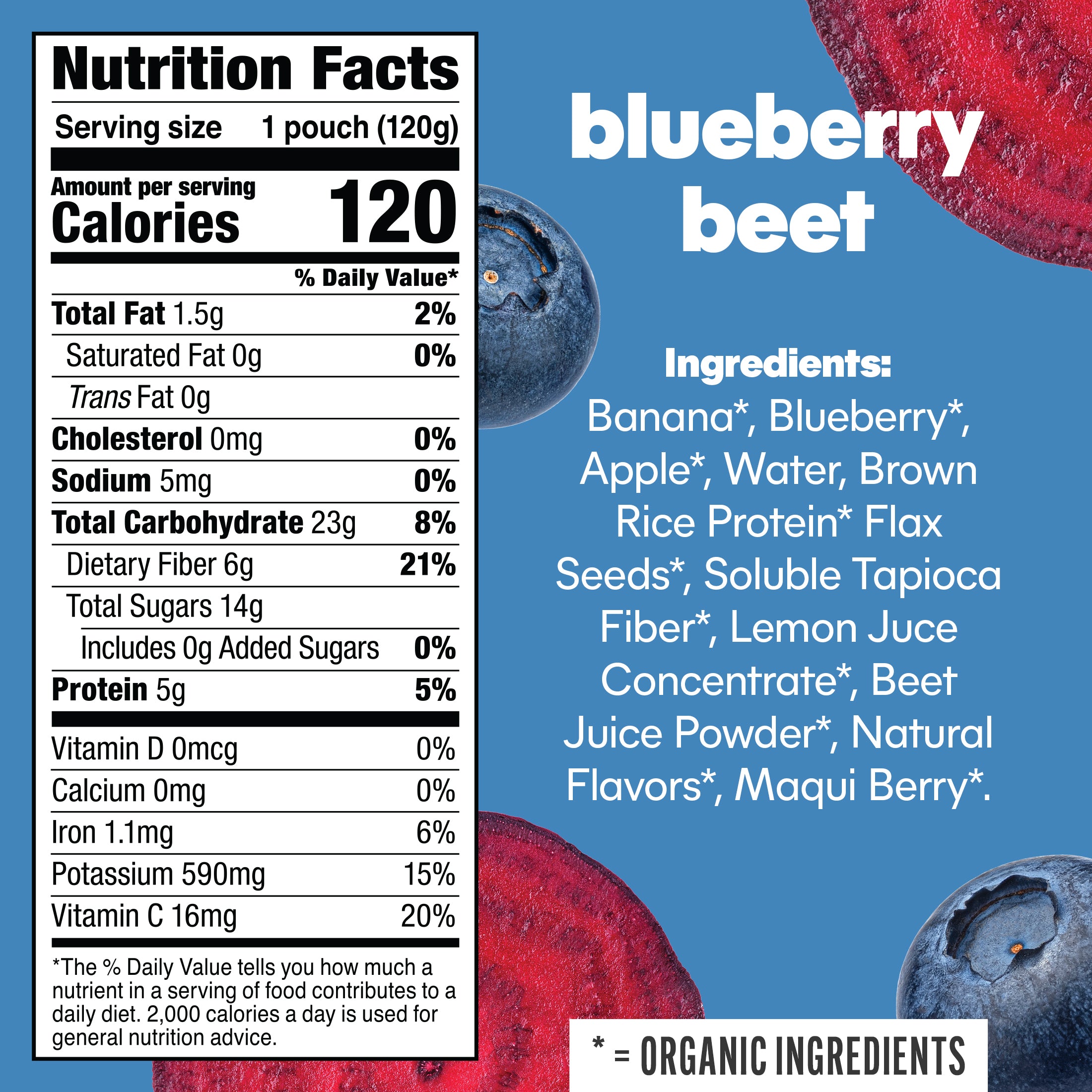 Blueberry Beet, Superfood Smoothie + Prebiotic Fiber – NOKA