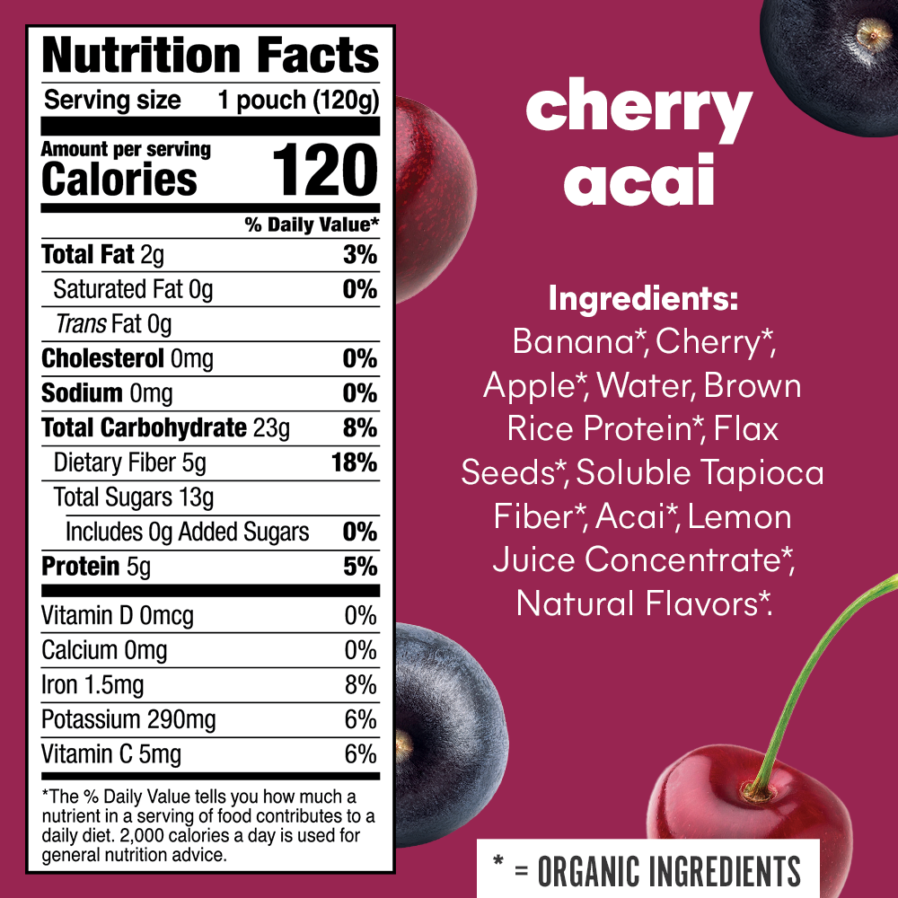 Cherry Acai, Superfood Smoothie + Prebiotic Fiber – NOKA